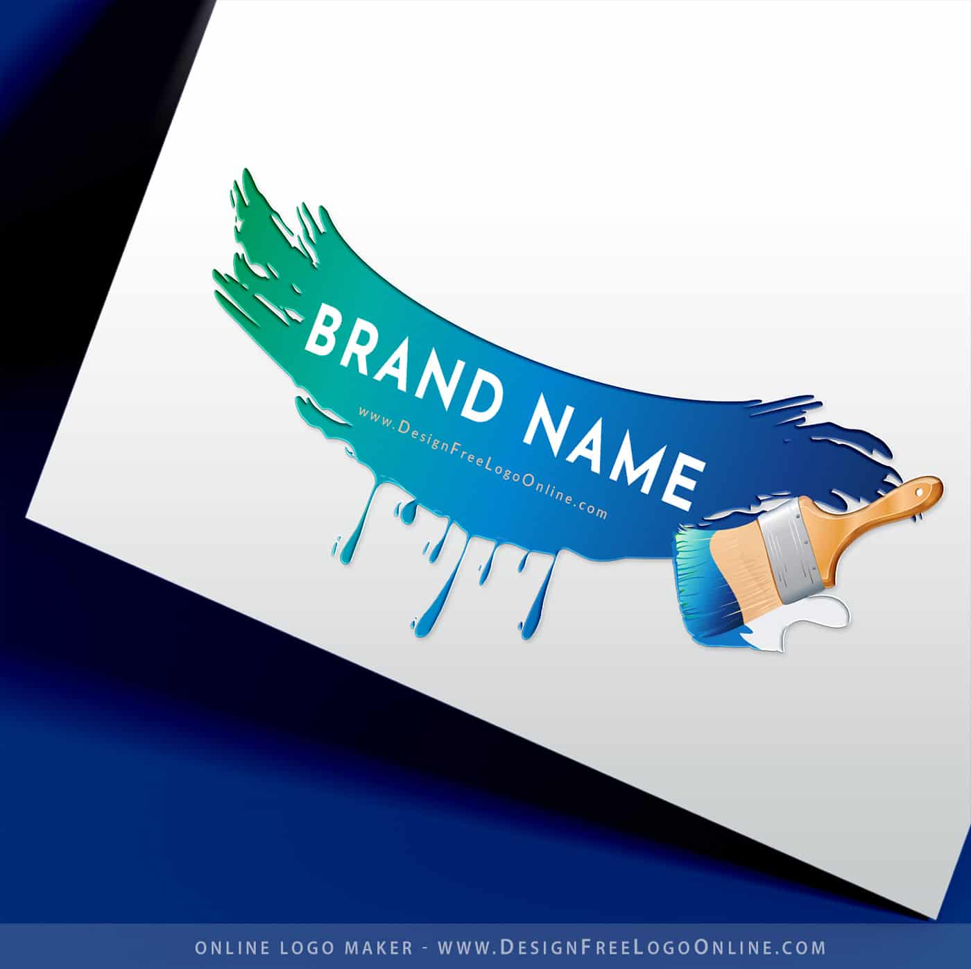 Create a Painter Logo Free - Paint Brush Logo Design Templates