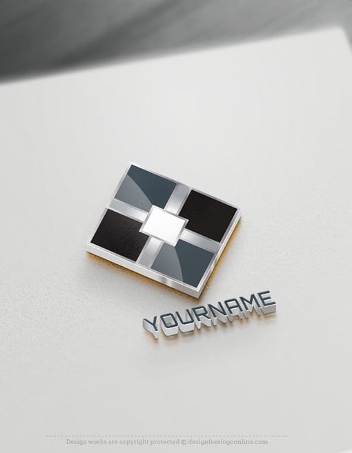 Free Geometric Logo Maker - Cube Logo Template